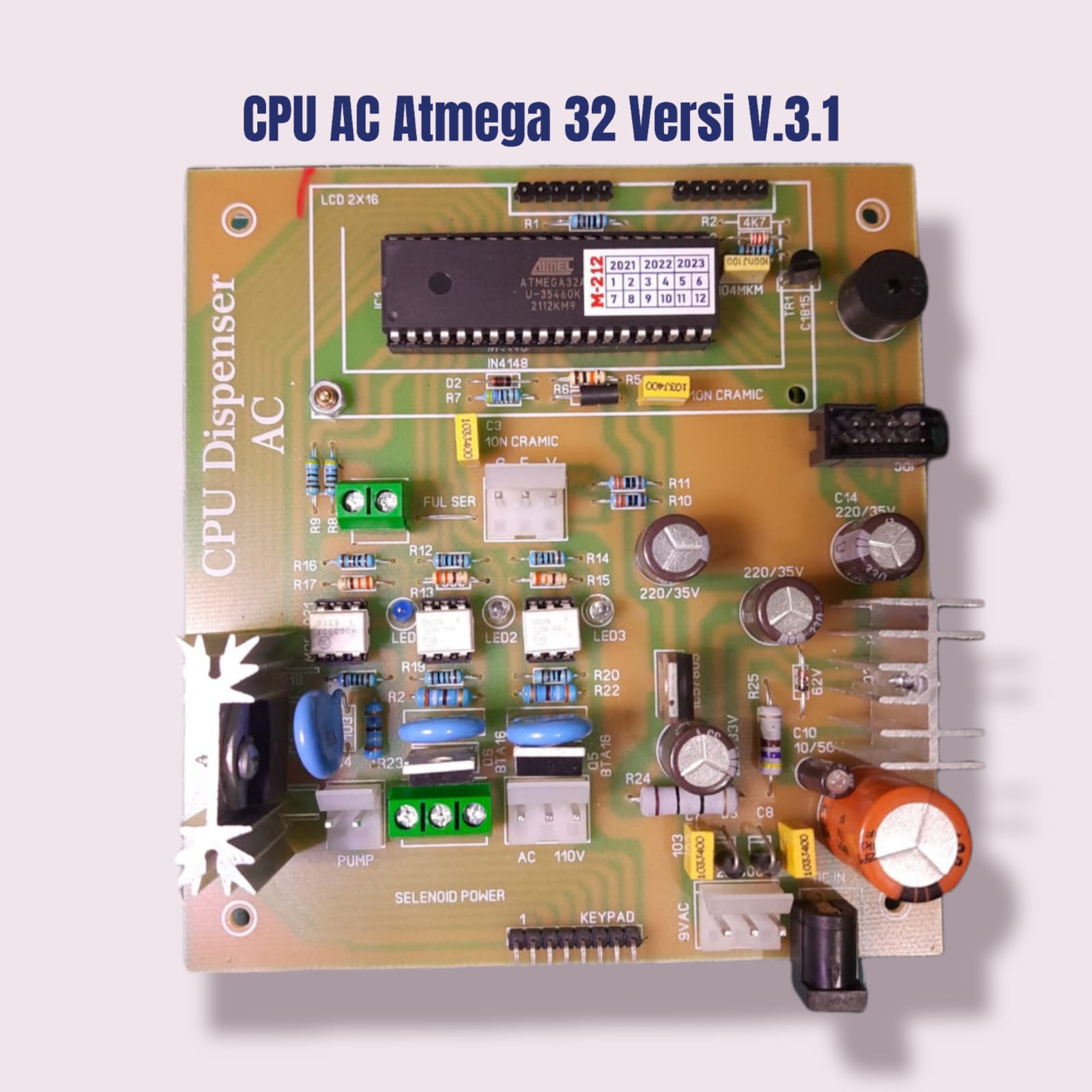 CPU Pom Mini AC Atmega 32 Versi V.3.1 (Fitur Edit Nama, Ganti Password ...