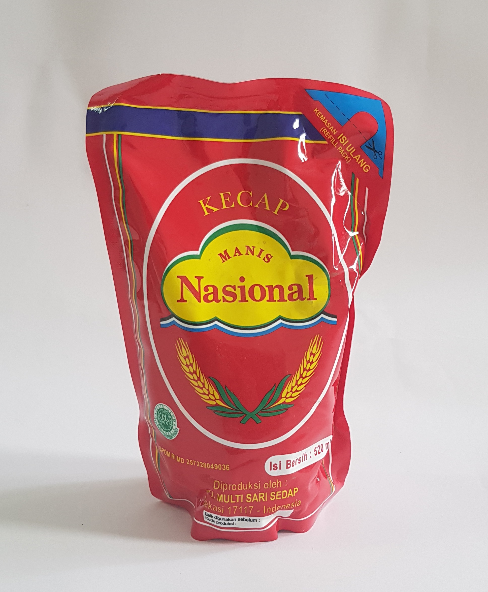Kecap Nasional Kecap Manis Refill 520ml kemasan pouch | Lazada Indonesia