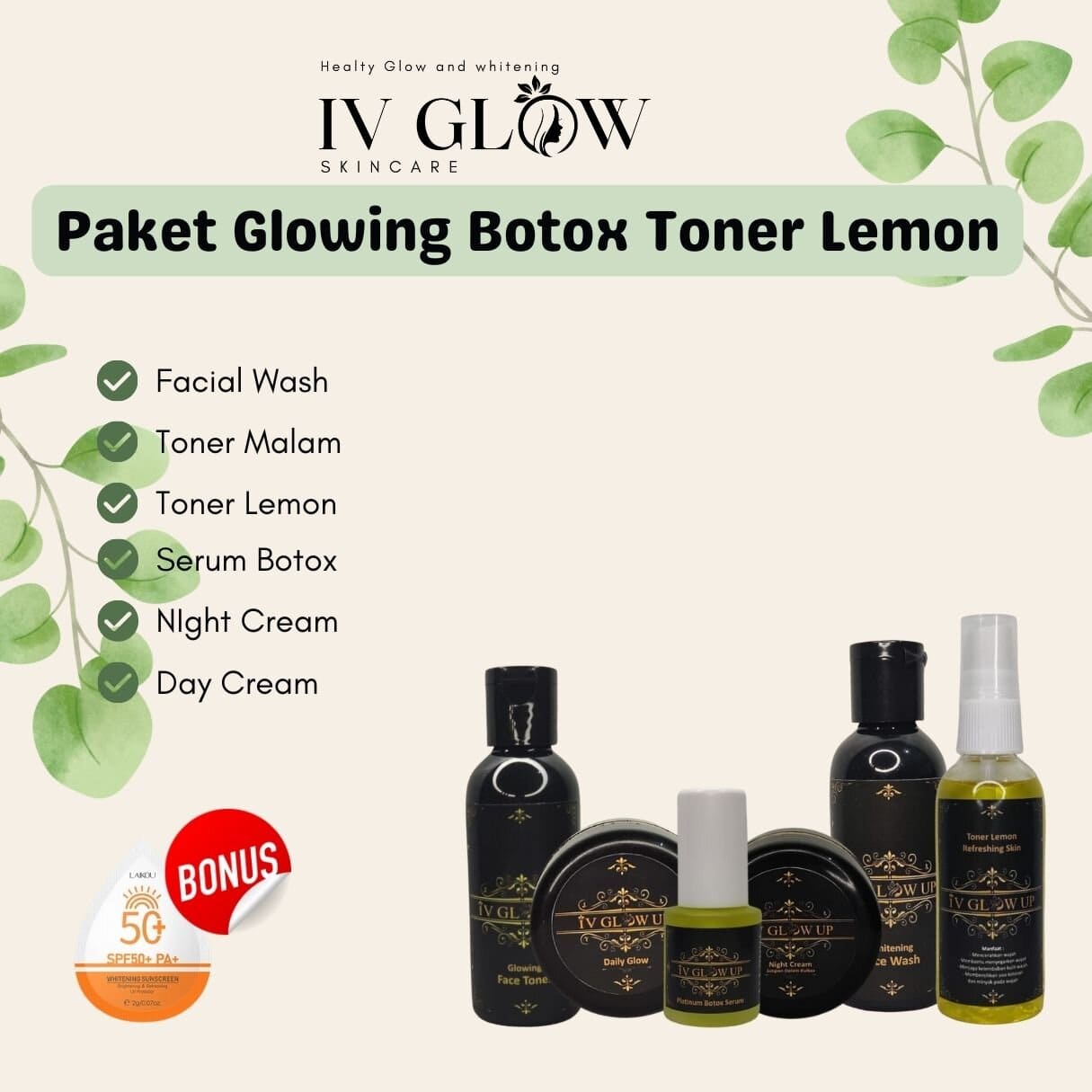 IV GLOW Paket Whitening Glow Botox | Lazada Indonesia