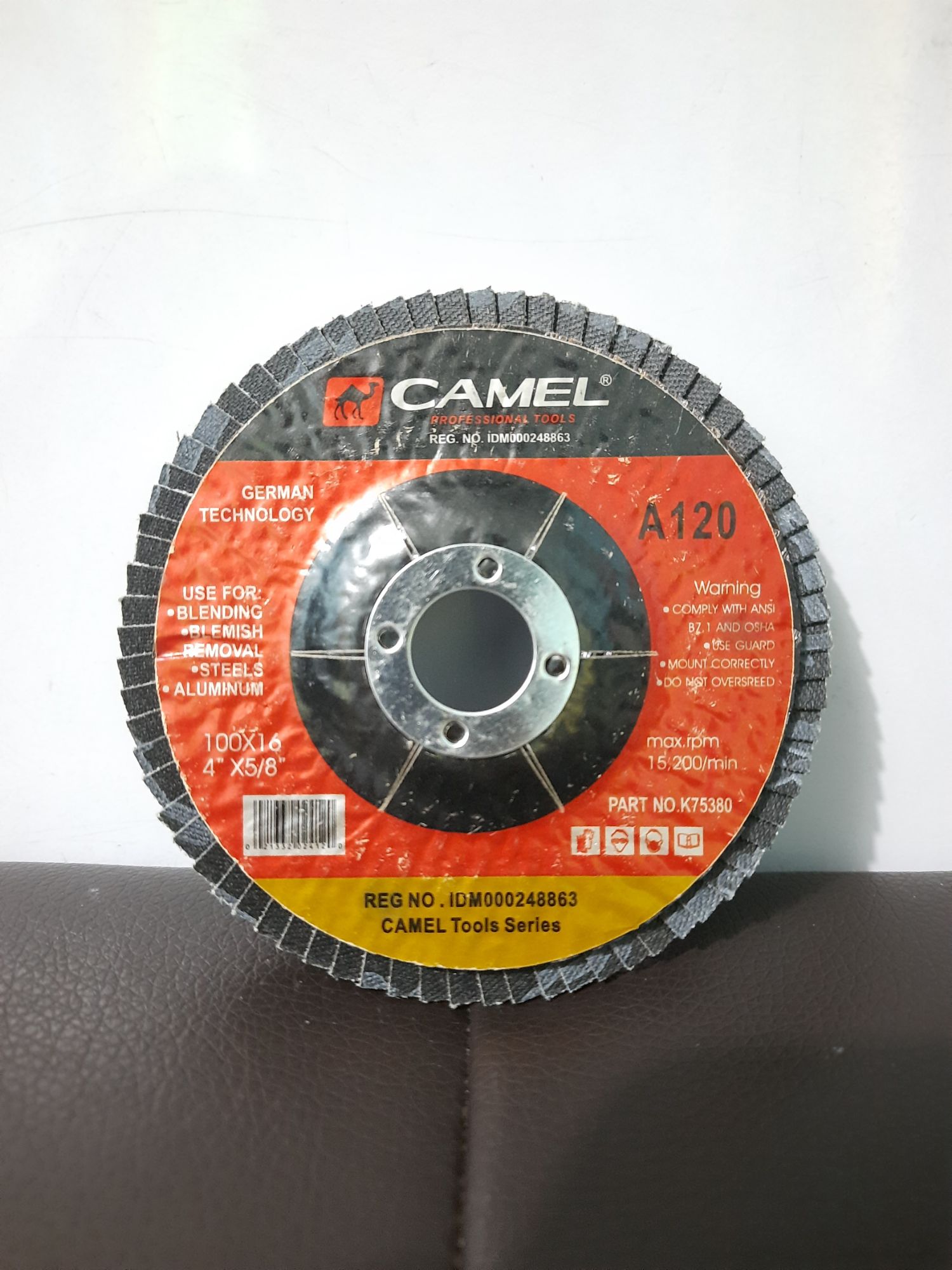 Amplas Susun Flap Disc Grit 120 Amplas Susun Camel Amplas Gerinda Mata ...