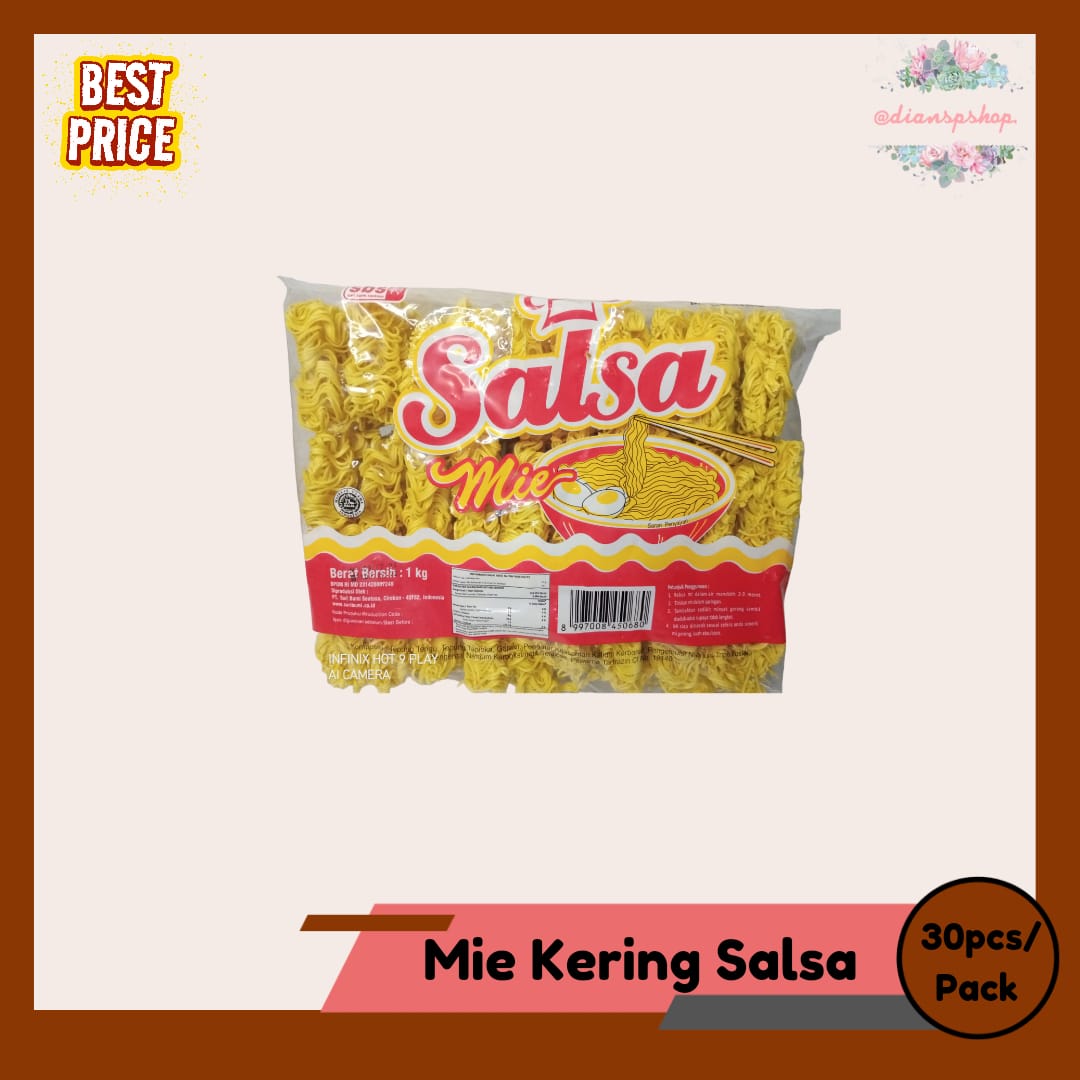 Mie kering merk Salsa 1pak isi 30keping | Lazada Indonesia