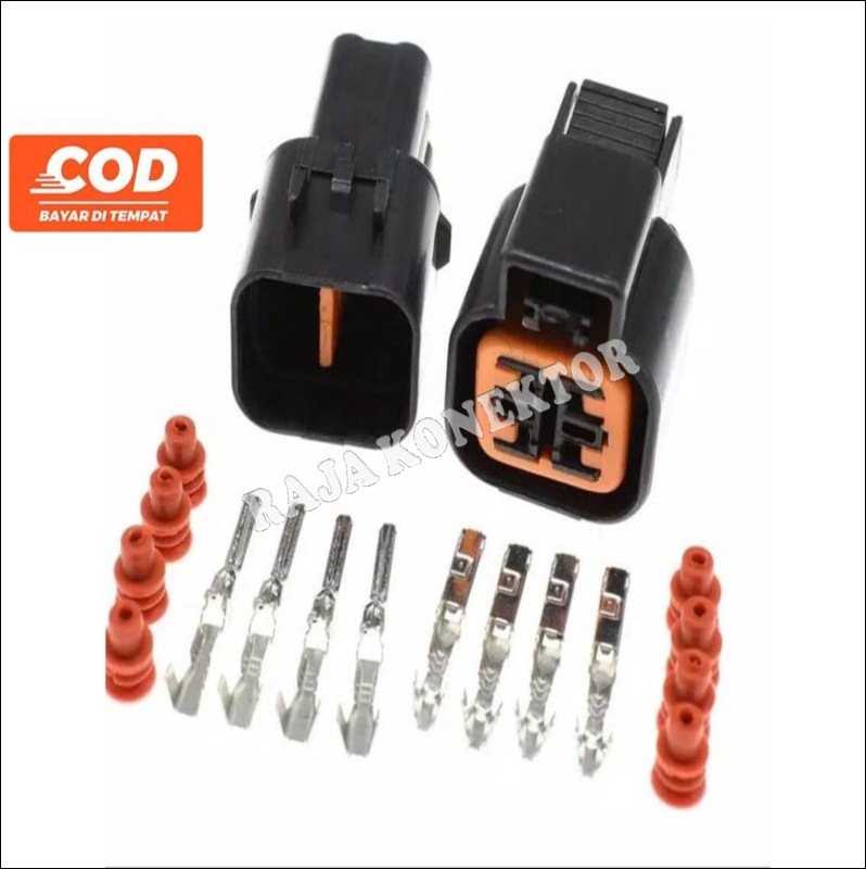 Soket 4 Pin Oxygen Sensor Downstream Upstream Connector Male Female ...