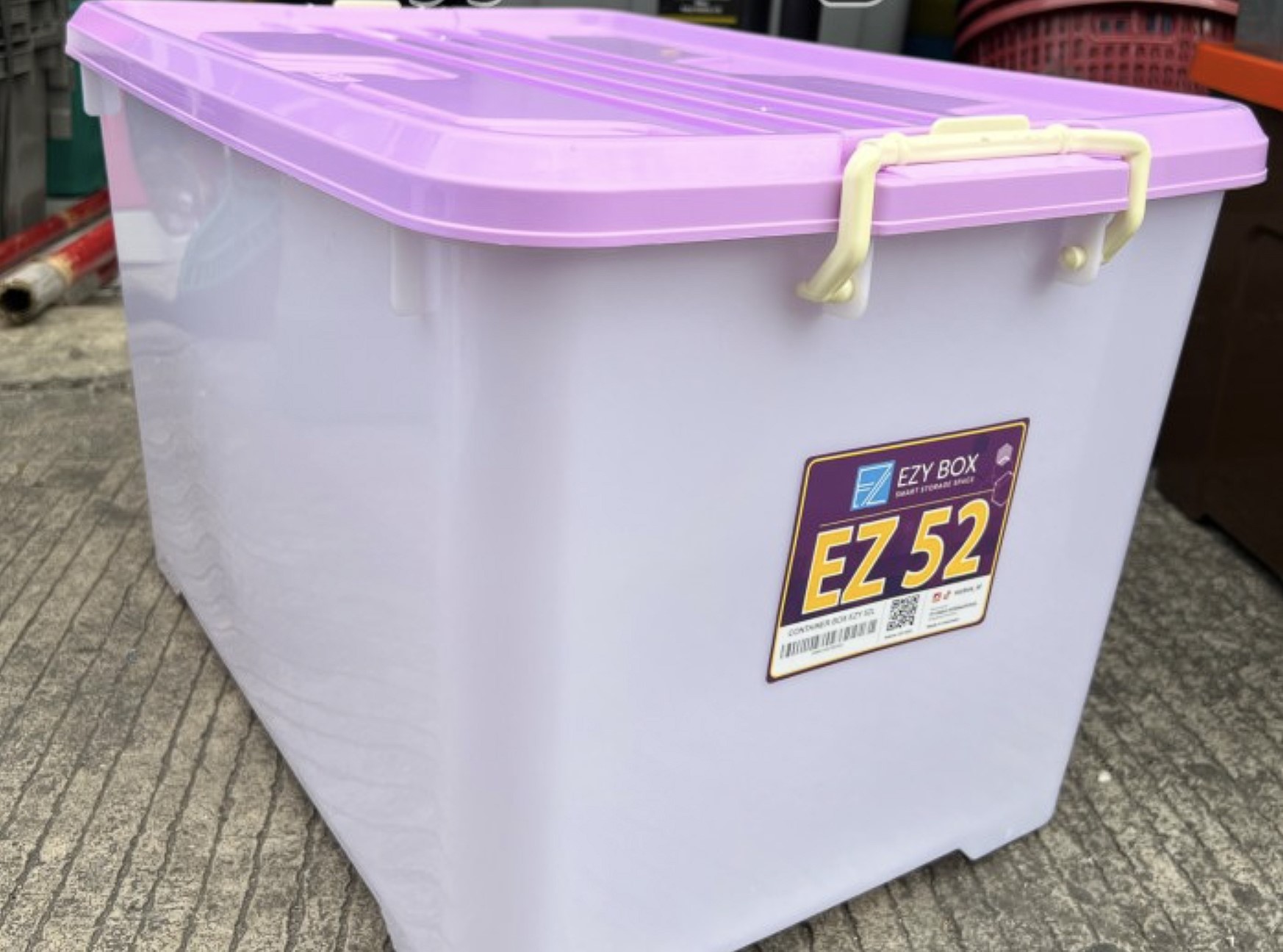 Container Box 52 L (Putih) / EZY 45 Liter (Bening) Kuat Tebal Tahan ...
