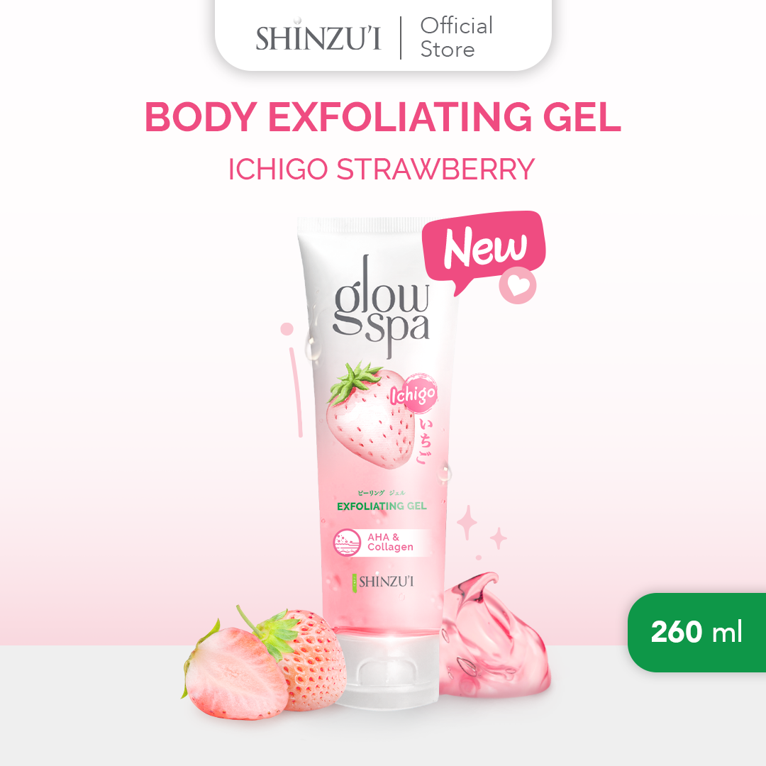 Shinzui Glow Spa Exfoliating Gel Ichigo 260ml | Lazada Indonesia
