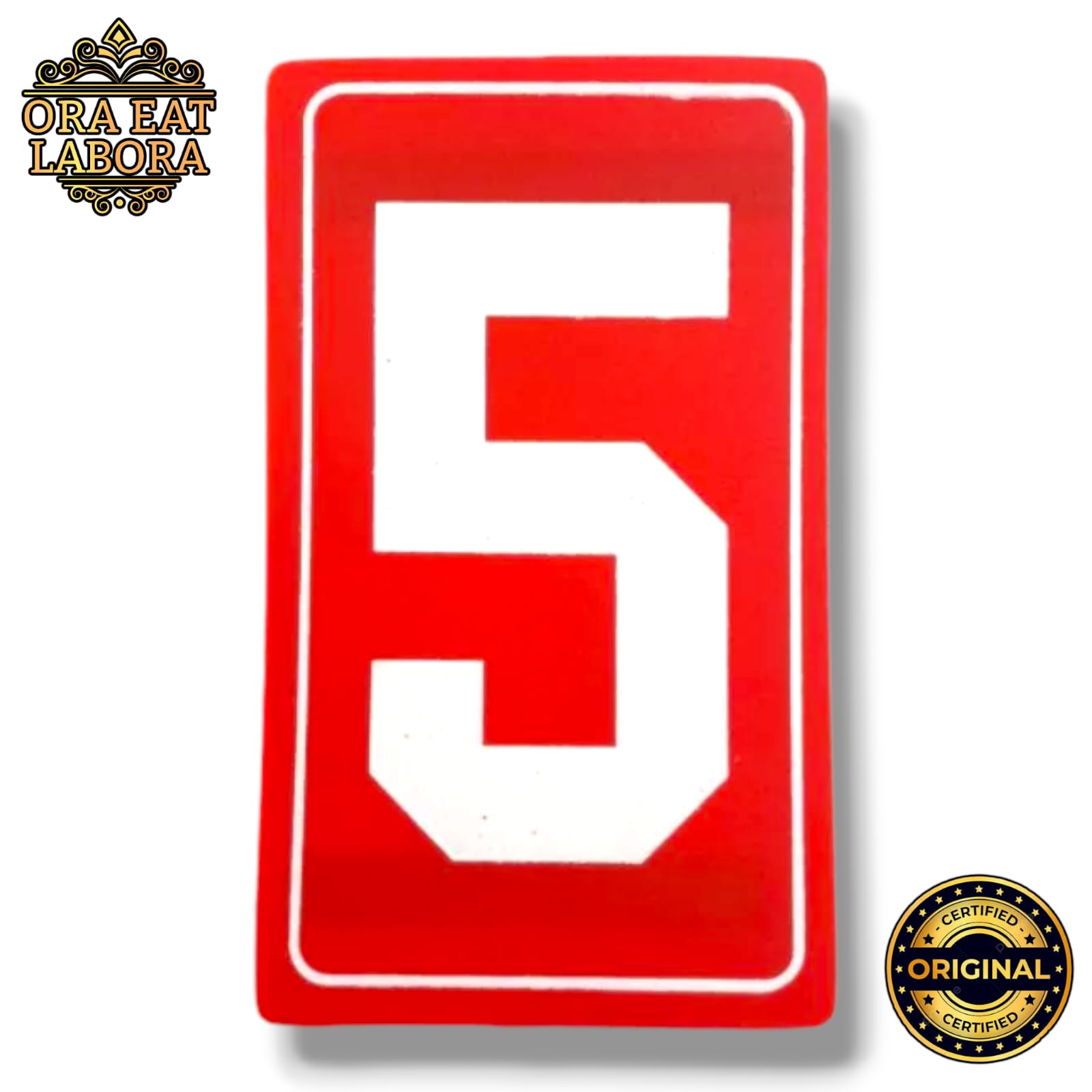 Signage Angka Nomor Rumah 0-9 Untuk Alama Rumah/Kontrakan/Perkantoran ...