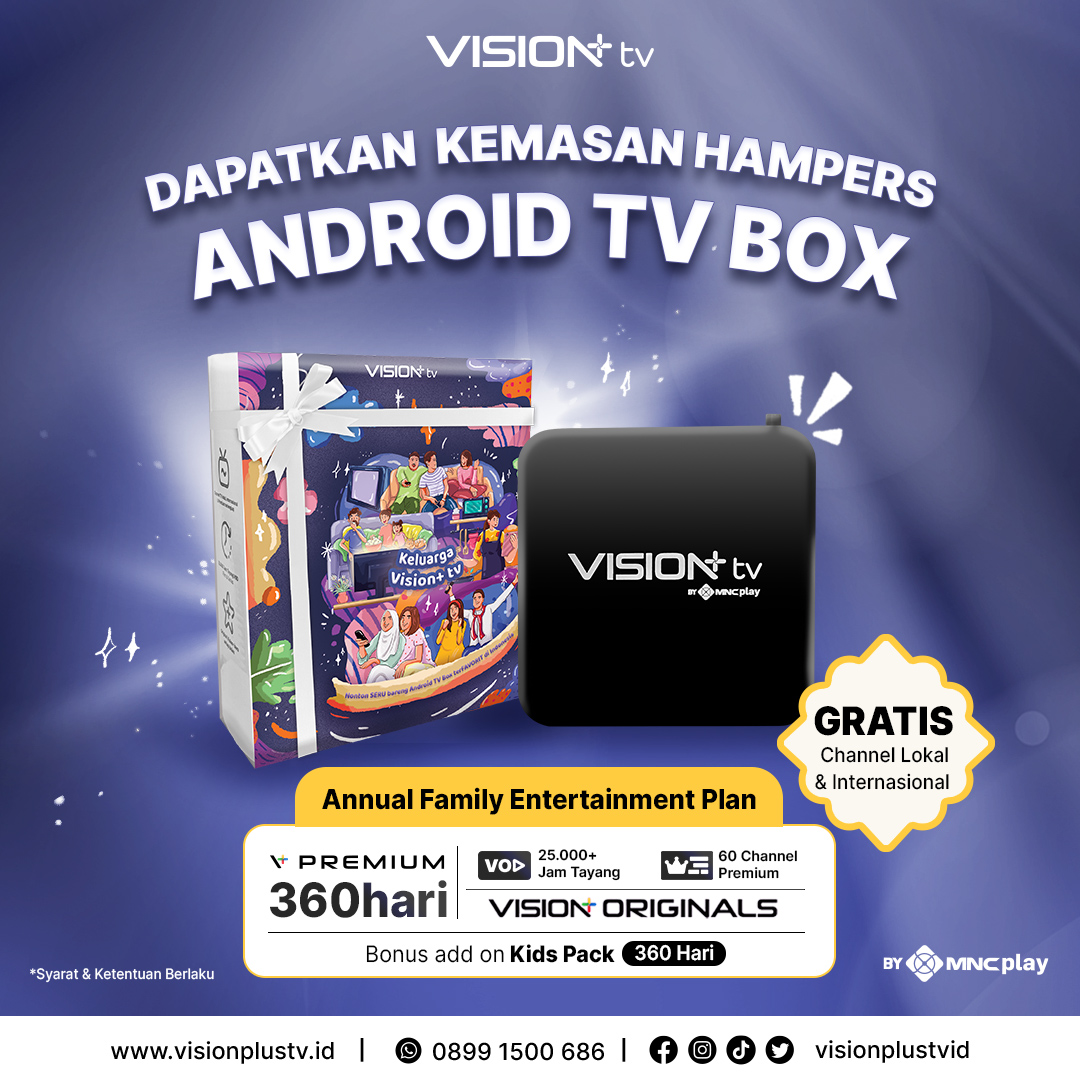 Android TV Box Vision+ TV Annual Kids 360D (Ed Hampers) | Lazada Indonesia