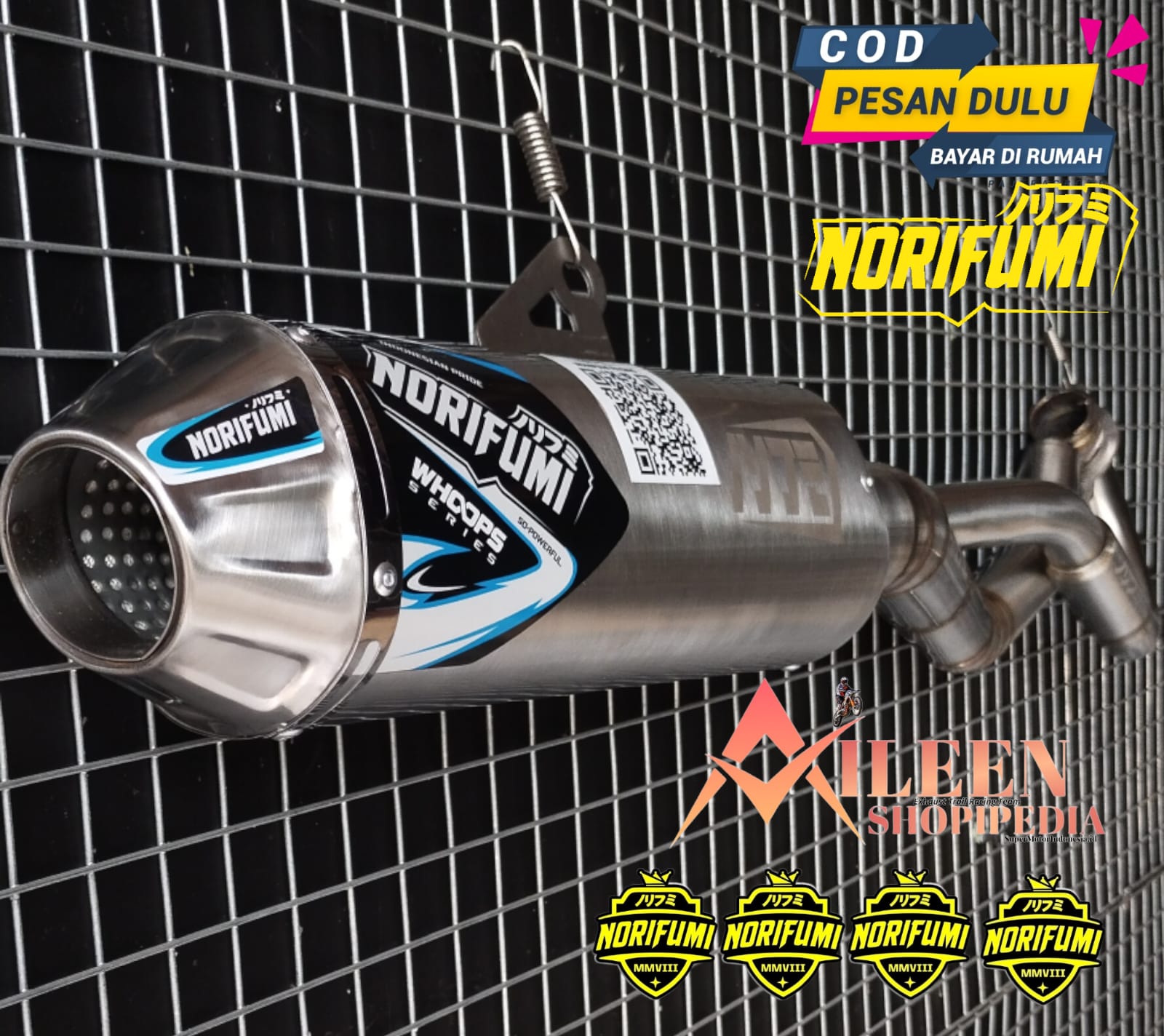 Knalpot Norifumi Whoops Gtr Bore Up Kompetisi Crf 150l Klx 150 Bfse ...