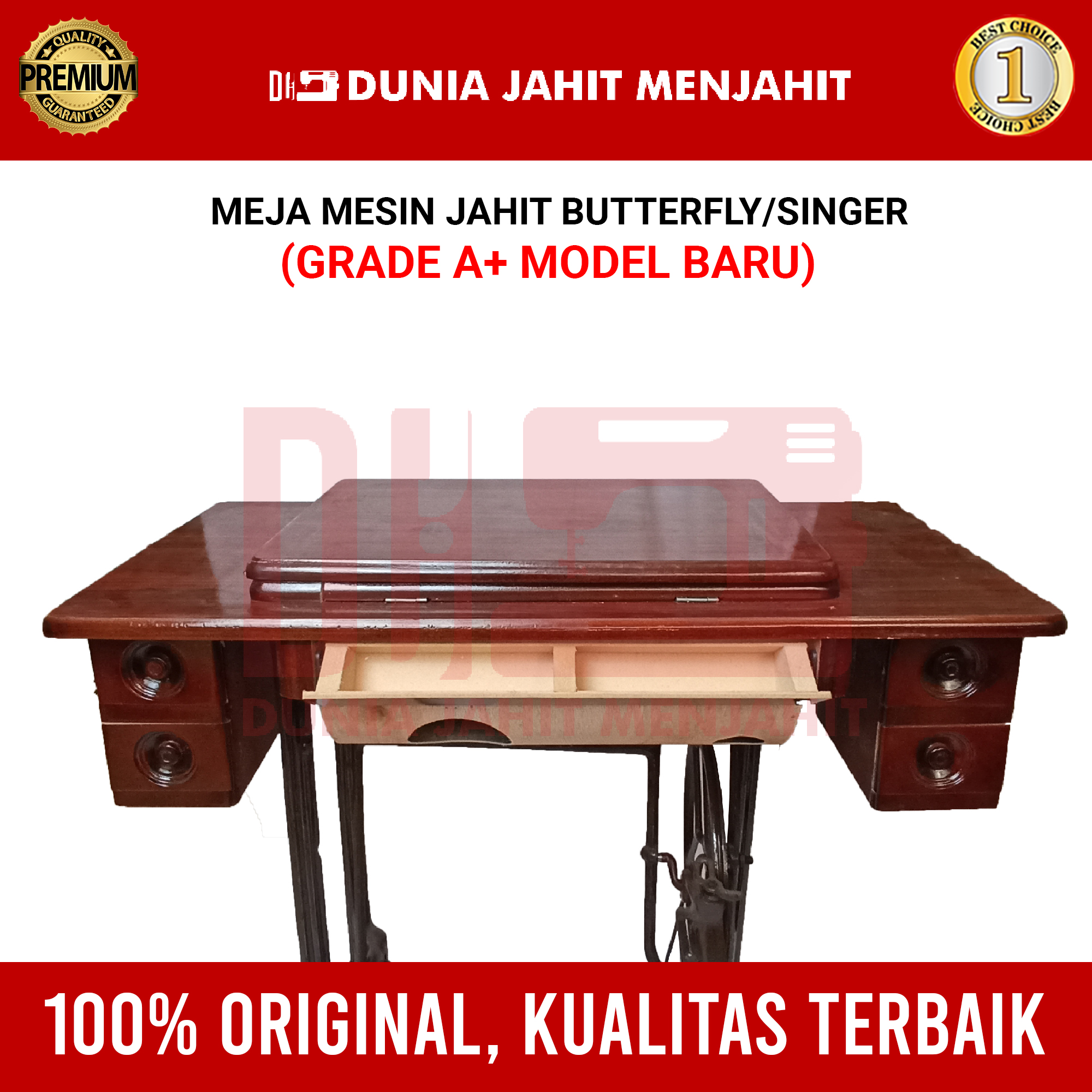 Meja Mesin Jahit BUTTERFLY/SINGER Klasik Model Baru (TIDAK MENERIMA COD ...