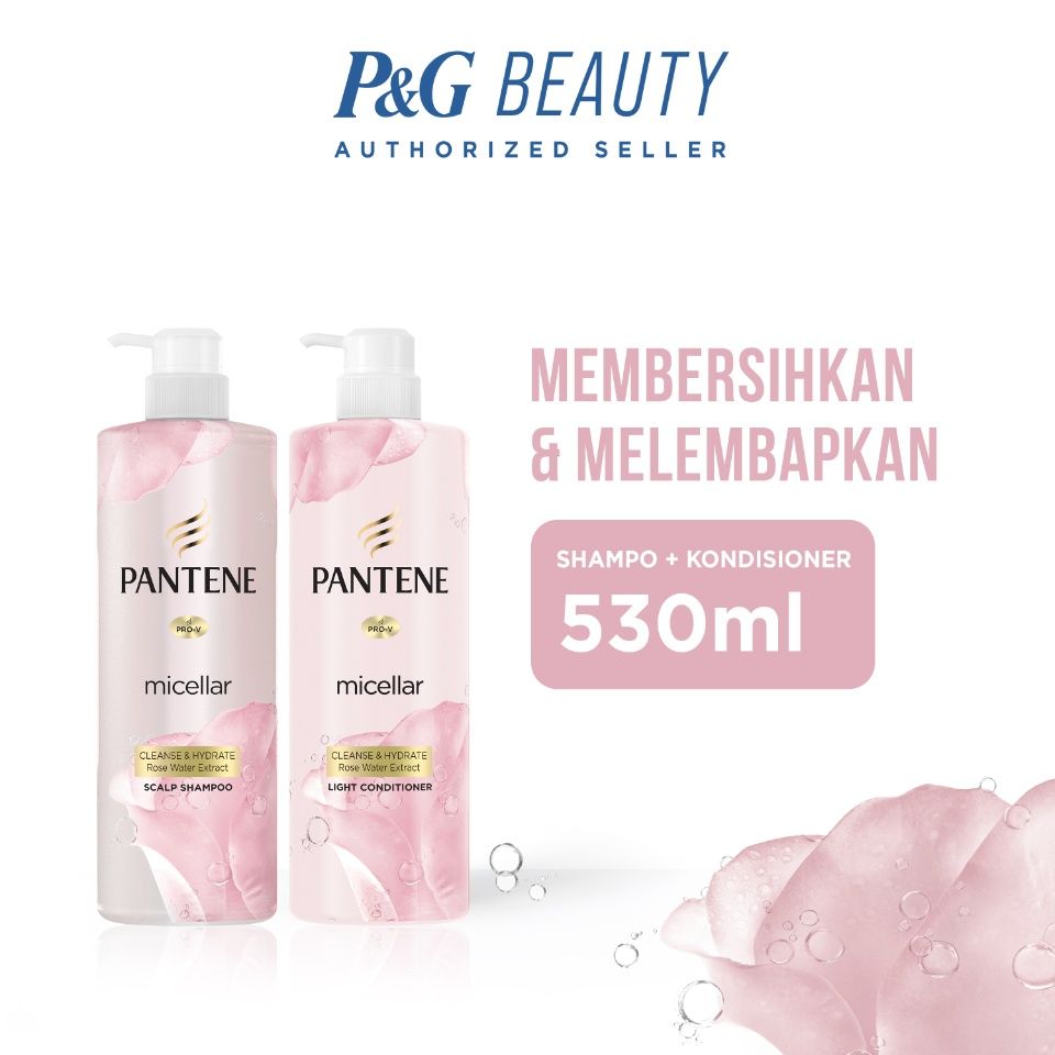 Pantene Sampo dan Kondisioner Lawan Minyak Micellar Cleanse and Hydrate ...