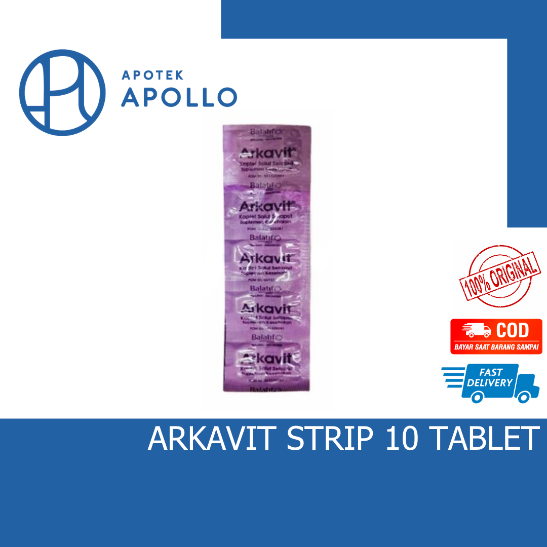 ARKAVIT STRIP ISI 10 TABLET | Lazada Indonesia