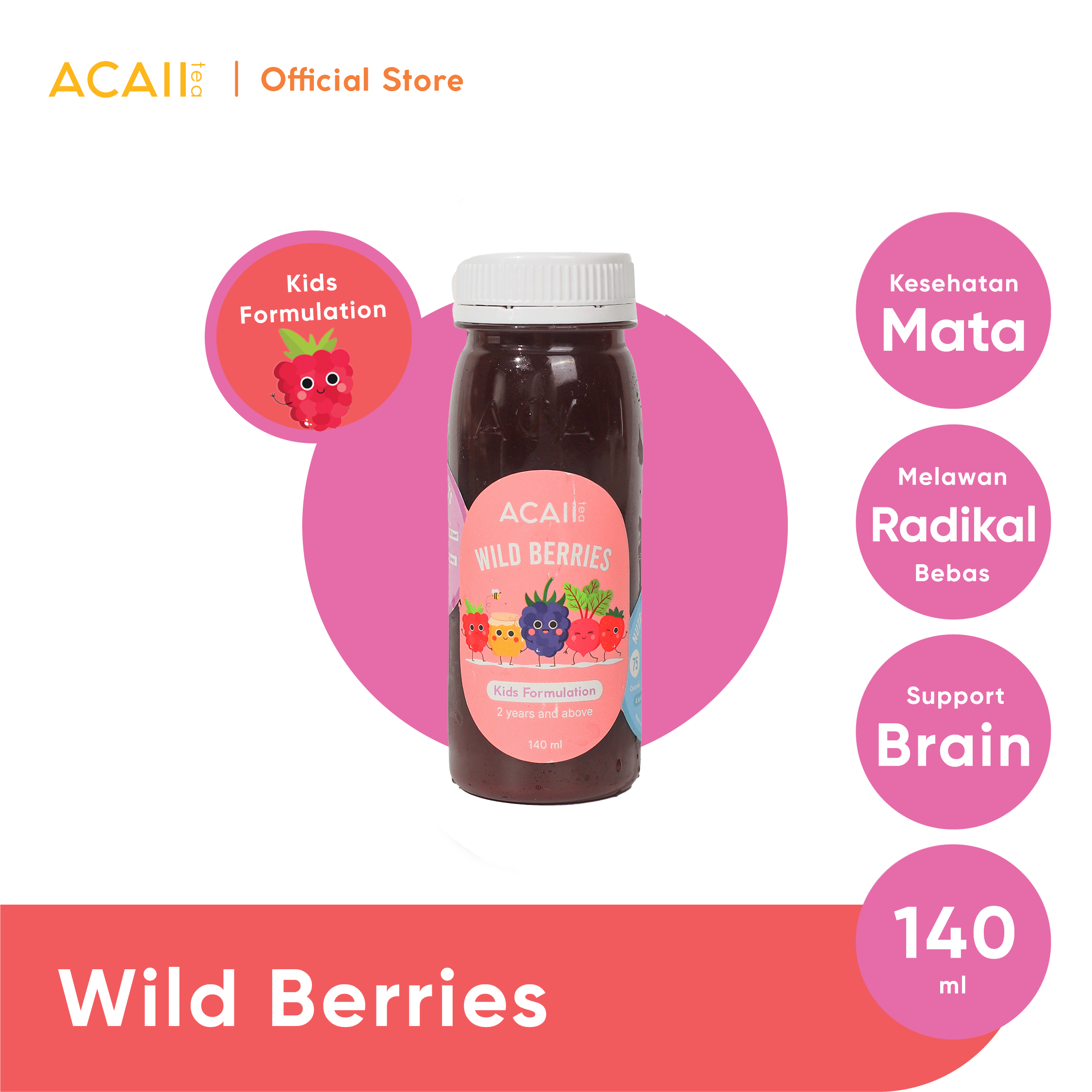 Acaii Tea Kids Wild Berries 140ml | Lazada Indonesia