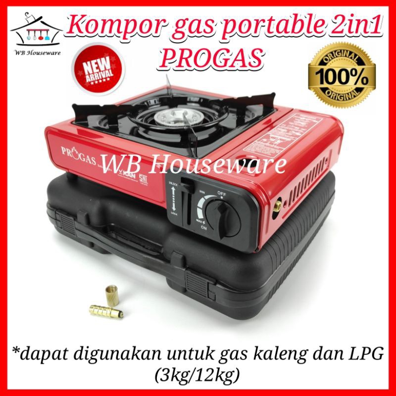 Kompor gas portable / kompor camping / kompor gas merk Pro Gas | Lazada ...