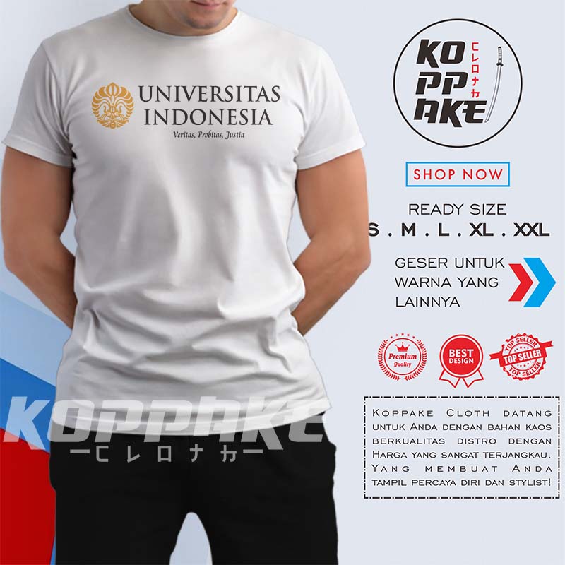 Kaos Kampus UI Universitas Indonesia Logo Baju Distro | Lazada Indonesia