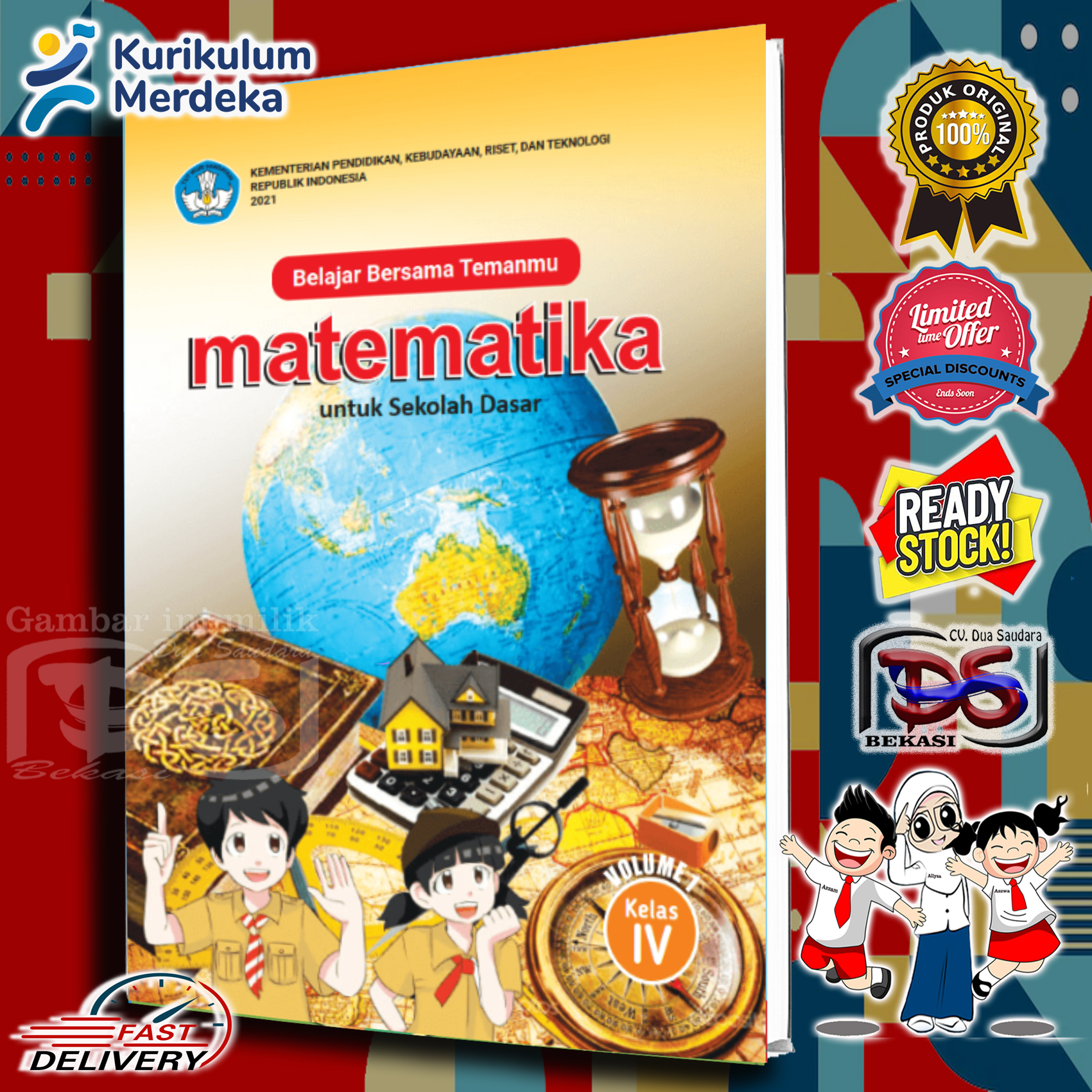 K-Mer Matematika Vol 1 Kls 4 SD / MI - Belajar Bersama Temanmu MATEMATIKA Vol 1 kelas 4 SD ...