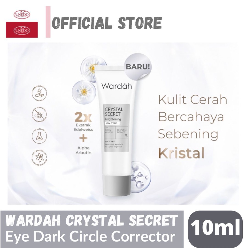 Wardah Crystal Secret Eyes Dark Circle Corrector 10 ml (krim mata ...