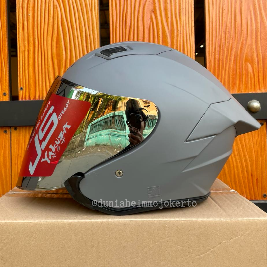 Helm JS YAKUZA Half Face SNI js yakusa ultron kairoz kyoto subaru armor ...