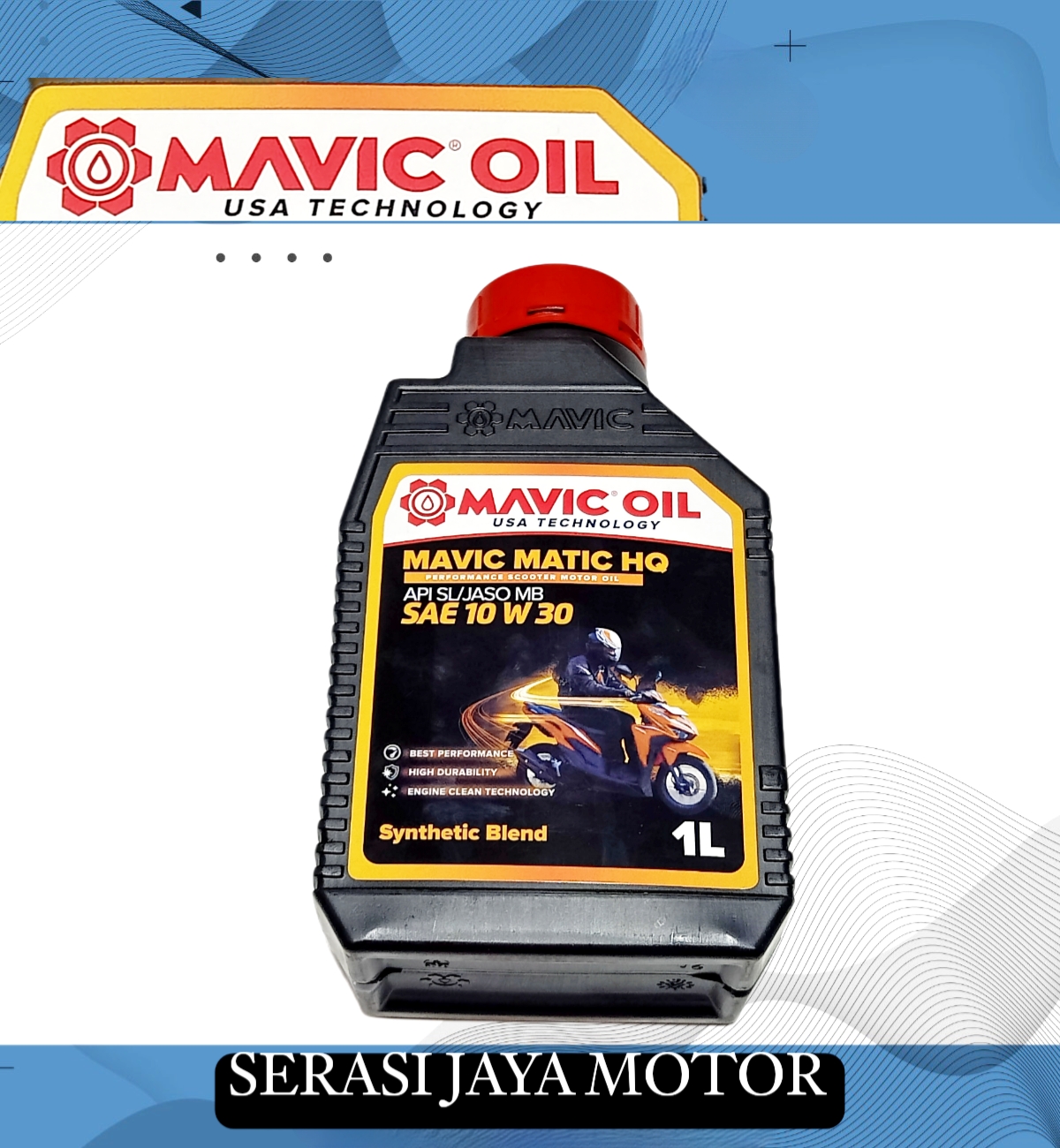 Oil Oli MAVIC METIC 1L 10W-30 4T / Oli Scooter 1Liter | Lazada Indonesia