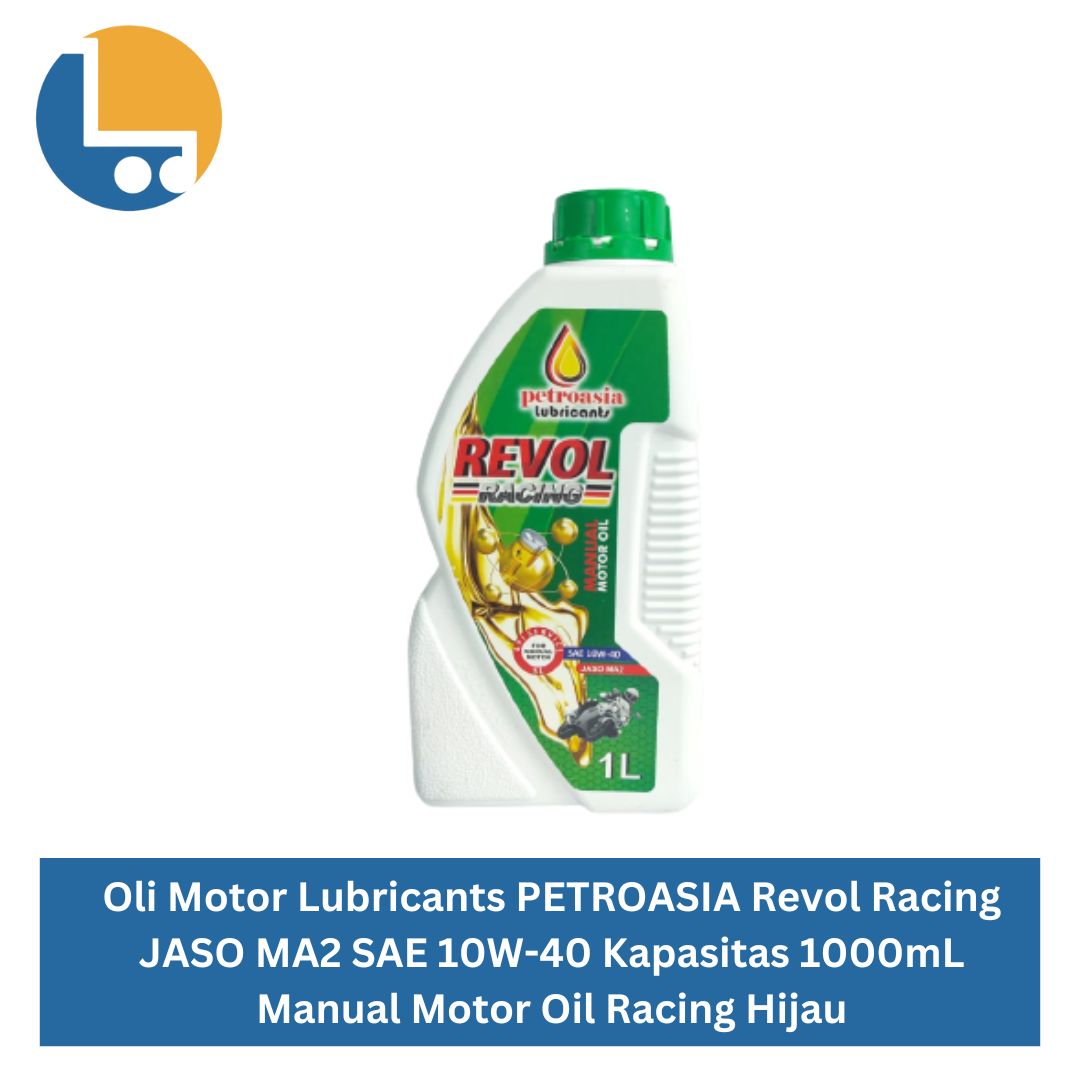 Oli Motor Lubricants PETROASIA Revol Racing JASO MA2 SAE 10W-40 Kapasitas 800mL dan 1Liter ...