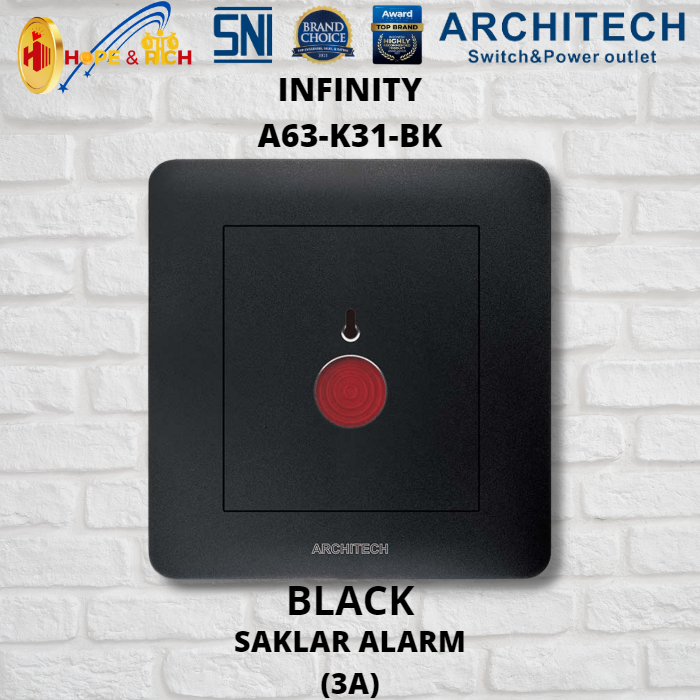 ARCHITECH INFINITY A63-K31-Saklar Alarm, BLACK | Lazada Indonesia