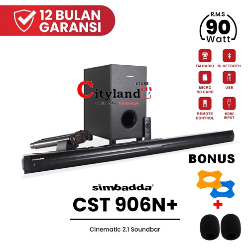 Simbadda CST 906N+/CST 903N+ Soundbar TV Wireless Bluetooth Home ...