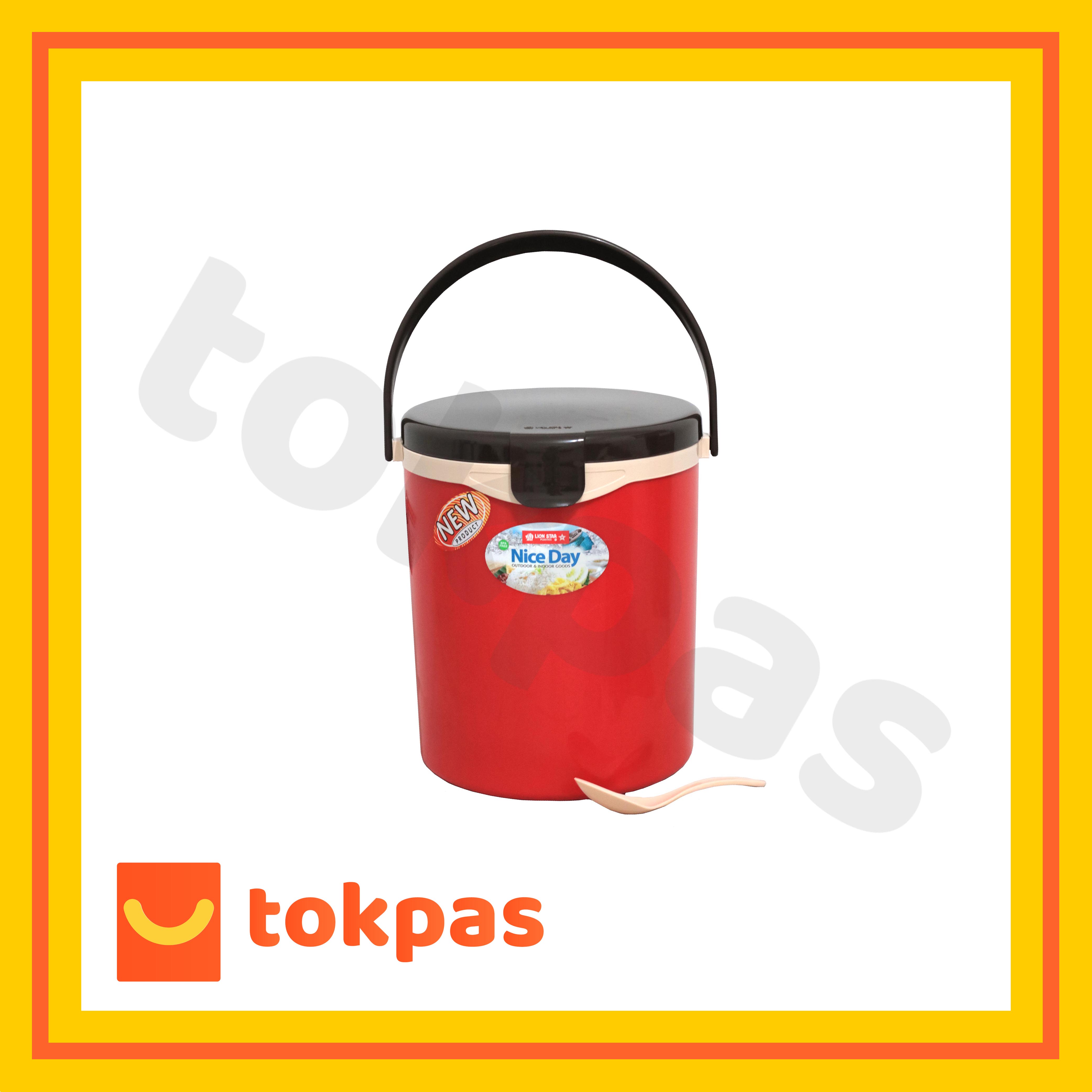 Rice Ice Bucket Hanami Box 16 Liter Lion Star I 23 Termos Nasi Es ...