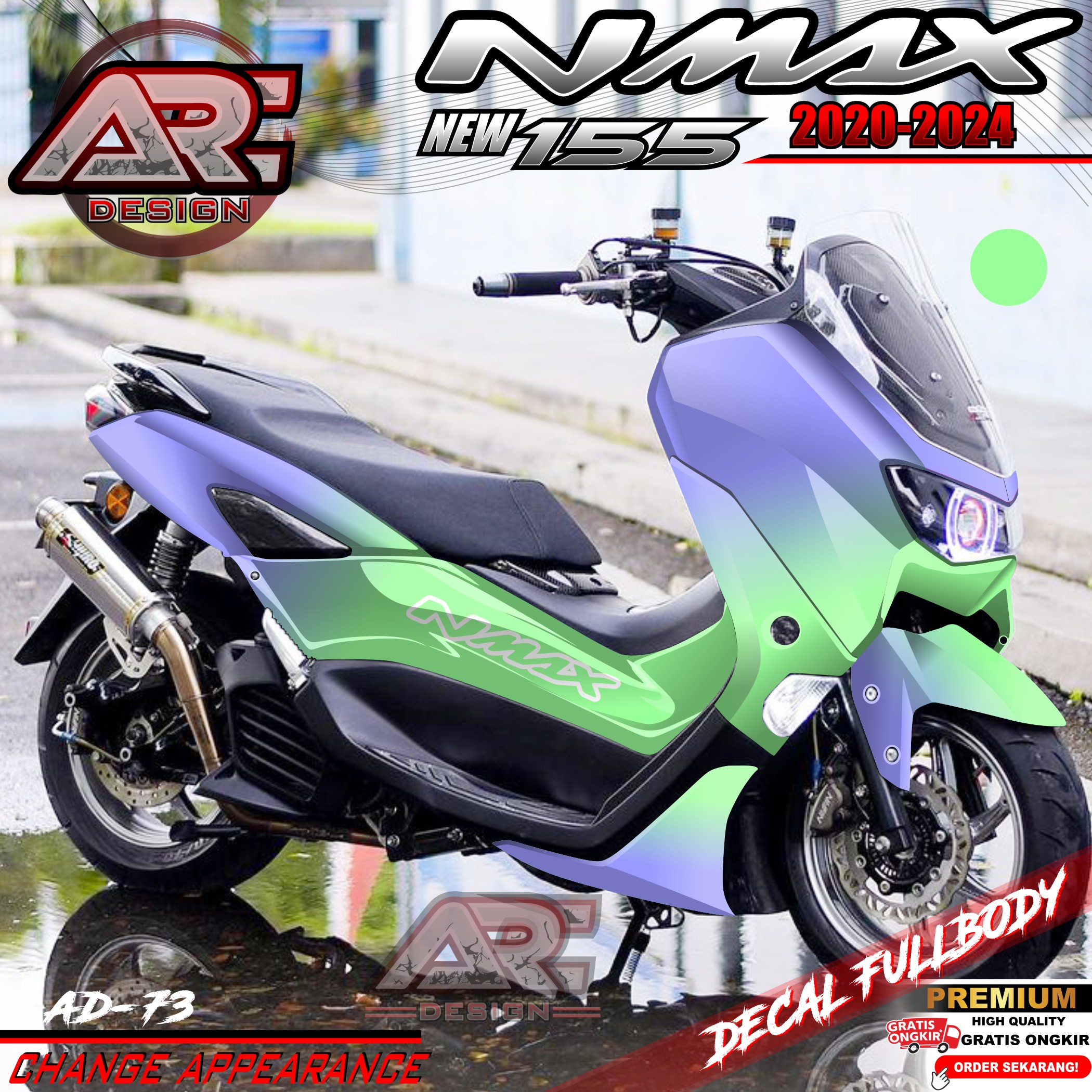(COD) TERBARU Decal Sticker Yamaha Nmax 155 New 2020 2021 2022 2023 ...