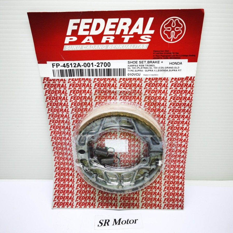 kampas kanvas rem belakang grand supra x legenda fit new prima federal ...
