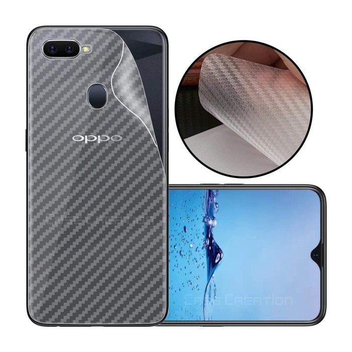 SKIN CARBON OPPO A7 / A5S | GARSKIN CARBON 3D STIKER BACK FILM VIOLETTE ...