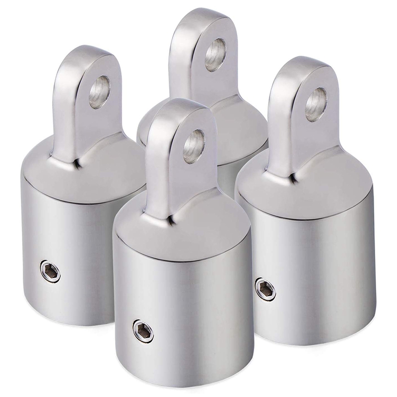 4Pcs 25mm Eye End Cap Bimini Top Eye End Cap Fitting Boat Marine ...