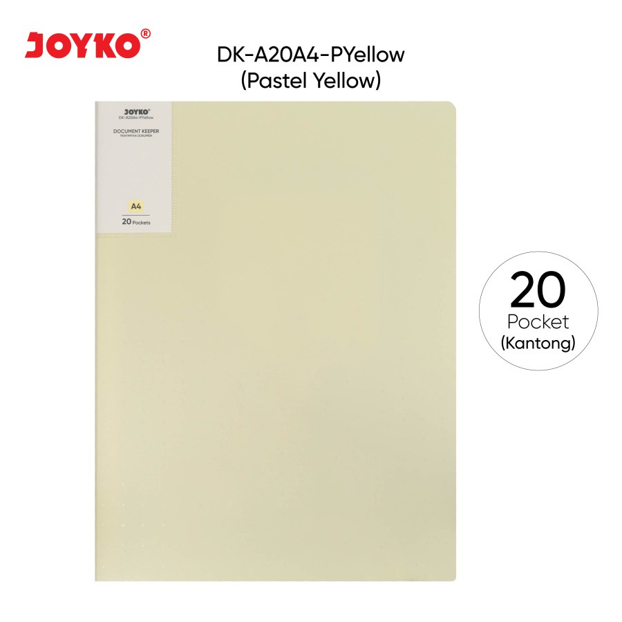 DOCUMENT KEEPER A4 SOFT COLOR JOYKO DK-A20 DAN C40 | CLEAR HOLDER ISI ...