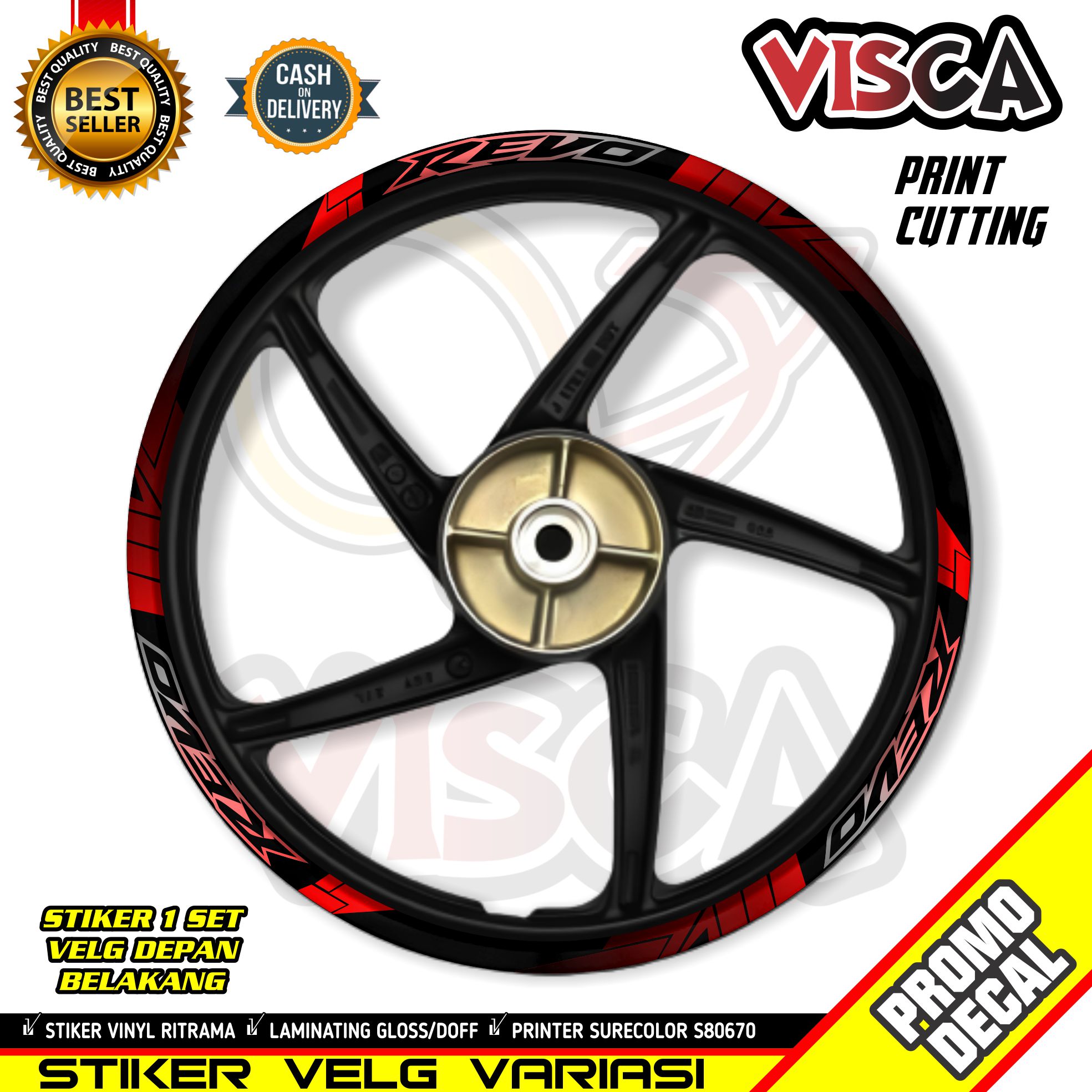 Stiker Velg - Sticker Velk - Stiker Cutting Velg - Stiker Velk Revo ...