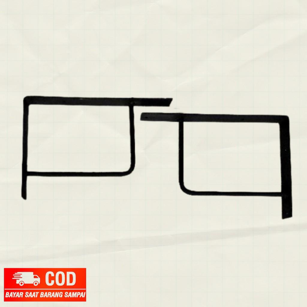 RAK BESI SIKU PENYANGGA RAK DINDING TEMPEL AMBALAN KAYU/BESI SIKU ...