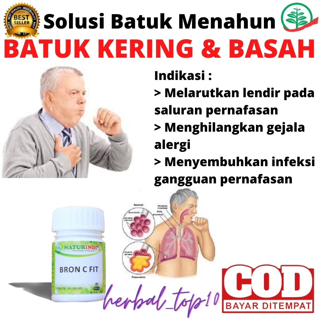 BRON C FIT Obat Batuk Kering dan Basah - Obat Batuk Berdahak Kering dan ...