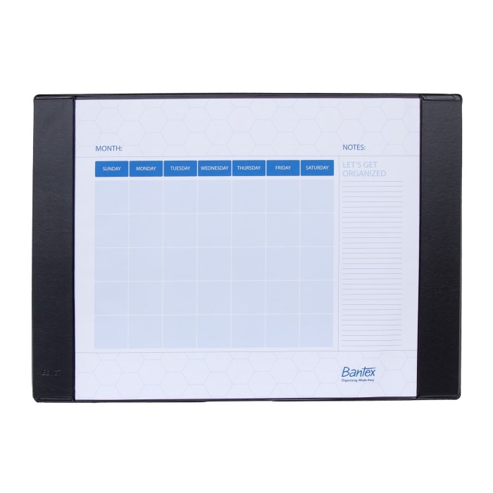 Bantex Deskpad Calender Small Black #4163 10 | Lazada Indonesia