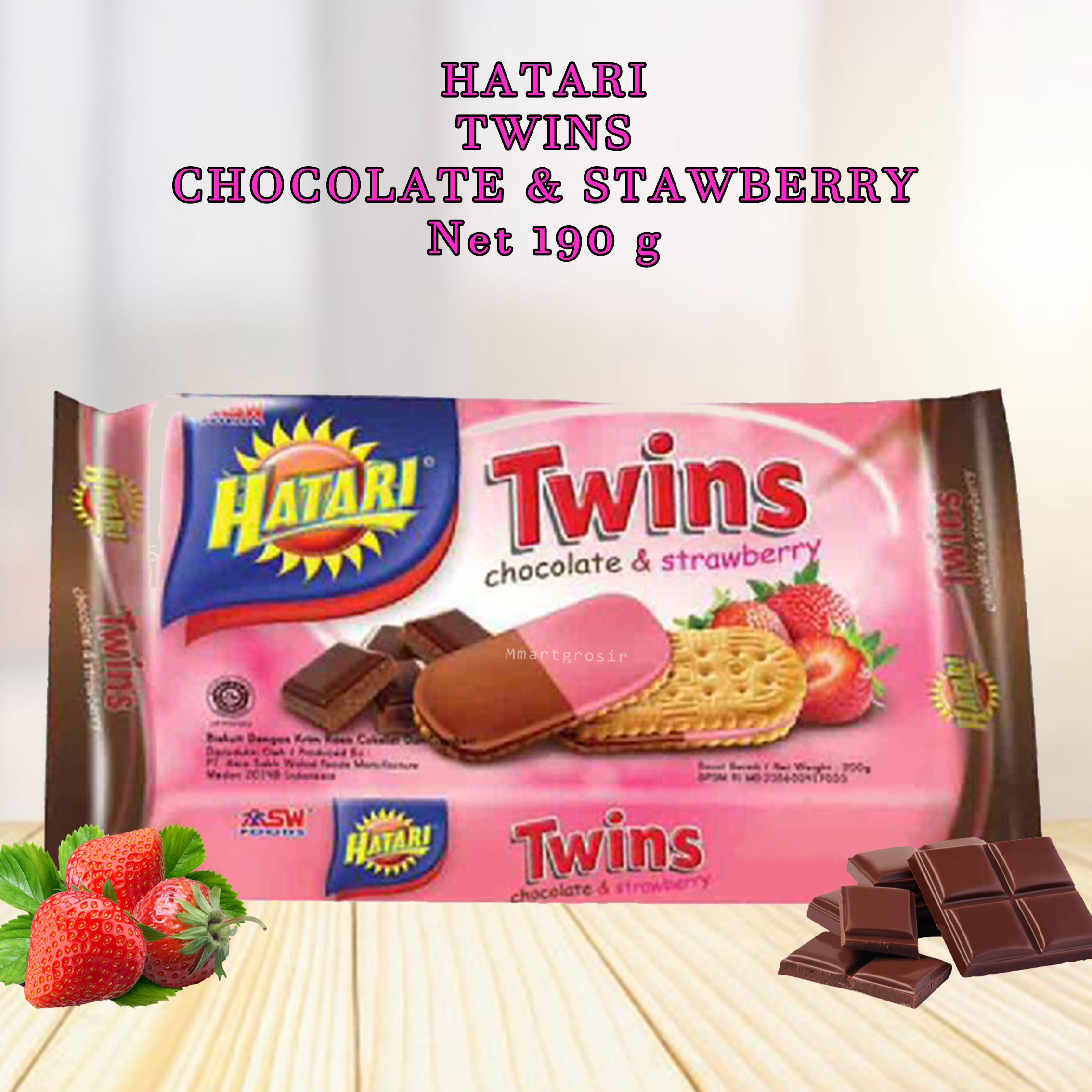 HATARI / ASW FOODS / TWINS CHOCOLATE & STRAWBERRY / 190g | Lazada Indonesia