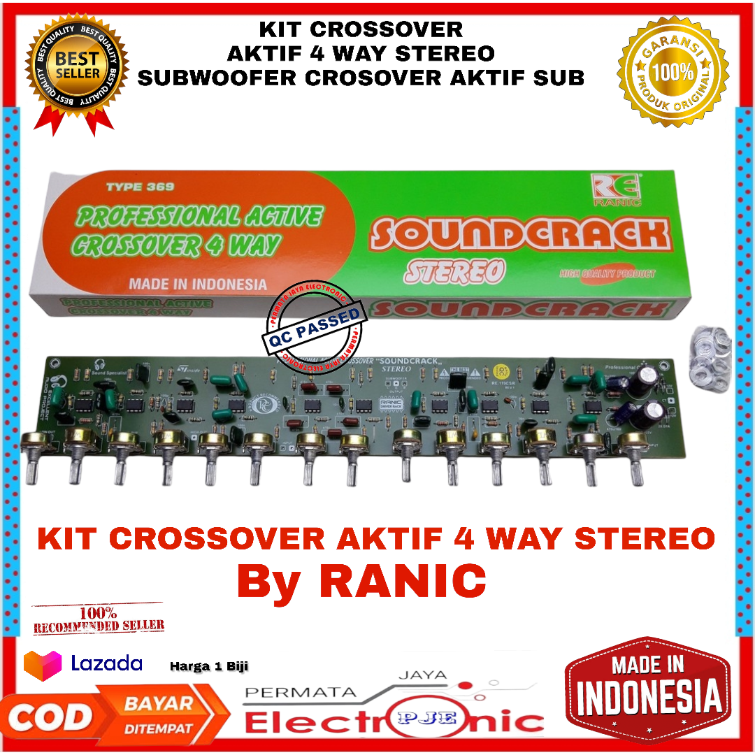 KIT CROSSOVER AKTIF 4 WAY STEREO SUBWOOFER CROSOVER KROSOVER AKTIF SUB | Lazada Indonesia