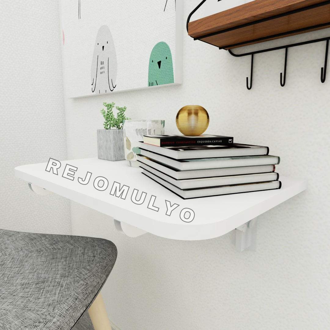 Meja Lipat Dinding 50 x 30 Meja Belajar Kerja Dinding Ambalan Tempel ...