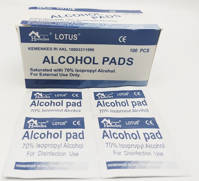 Onemed Oneswab Alkohol Swab Pads Tisu Tissu Tissue Alkohol Alcohol Pads ...