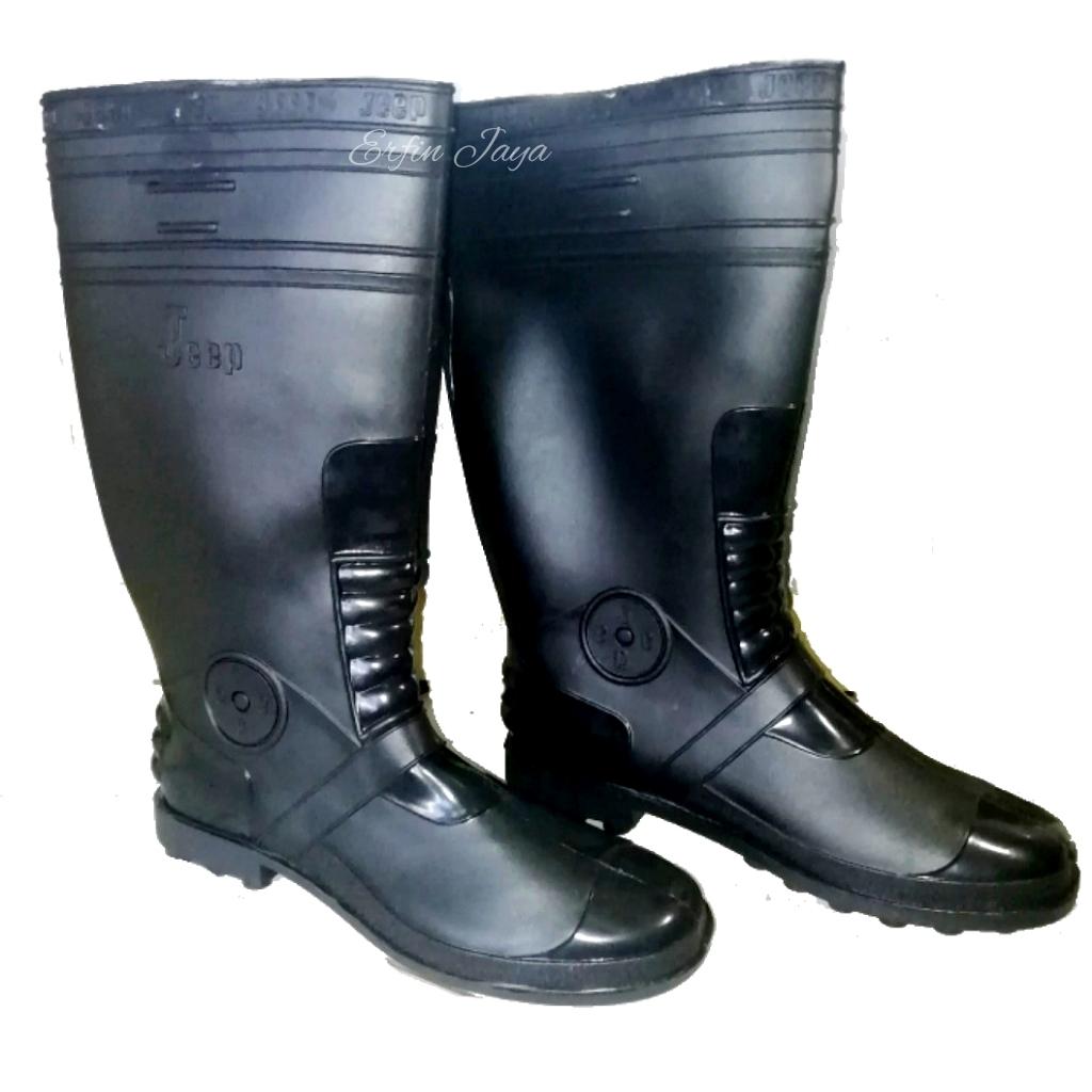 Sepatu Boot JP Karet Hitam Bot Boots Bots Proyek Banjir Kebun Safety ... Sepatu Boot JP Karet Hitam Bot Boots Bots Proyek Banjir Kebun Safety ...