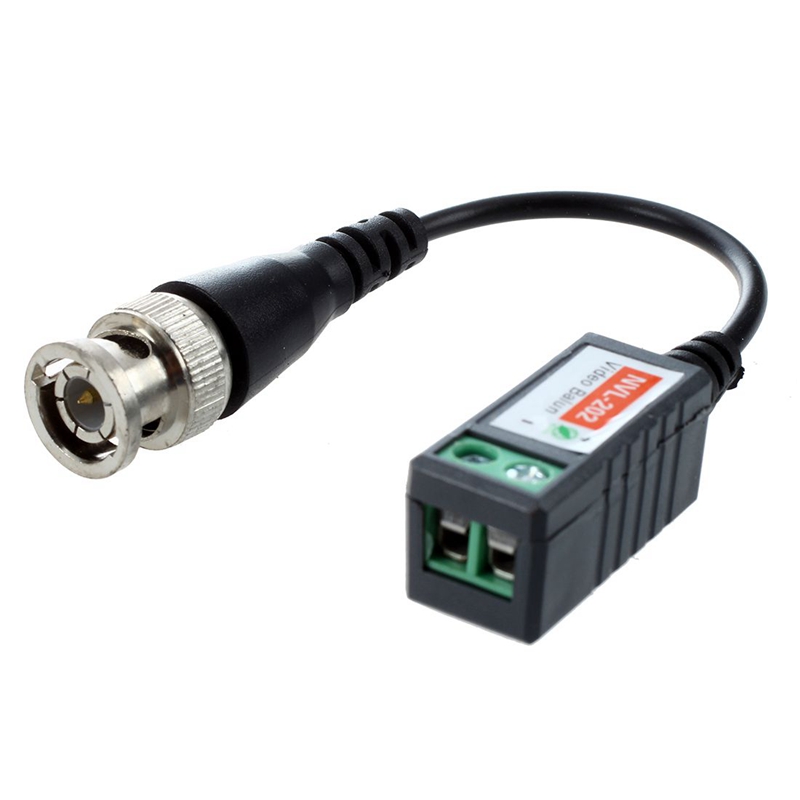 2 networks CAT 5 camera CCTV BNC coaxial passive video balun UTP ...