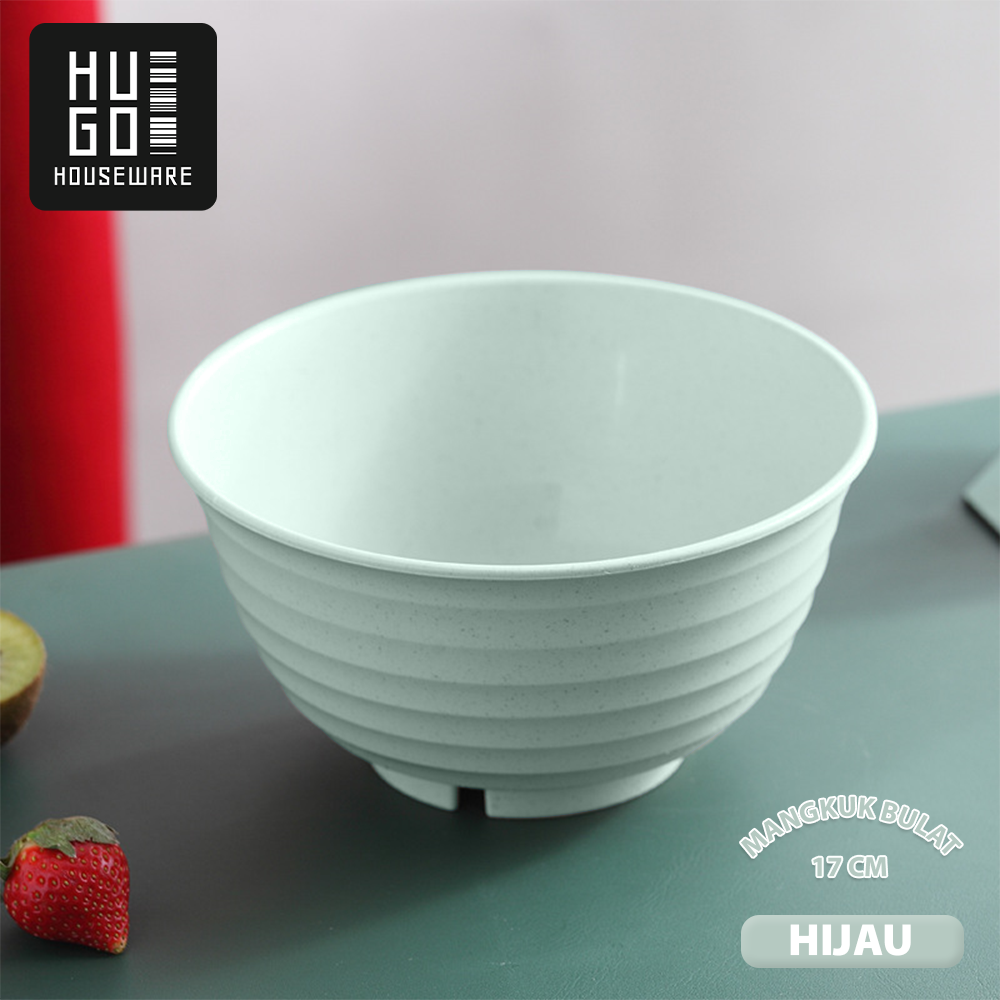 HUGO Mangkuk Sup Besar Bahan Jerami Mangkok Plastik Wheat Straw ...