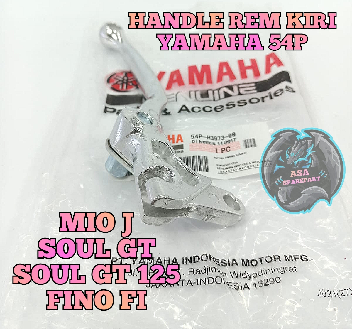HANDLE REM KIRI YAMAHA KUALITAS ASLI ORIGINAL YGP MIO J , FINO FI ...