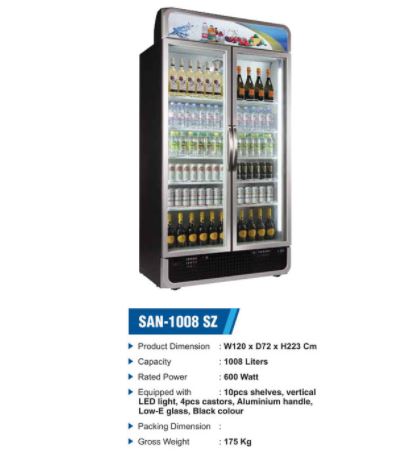 Promo Sub zero chiller sansio SAN-1008SZ 1008 liter | Lazada Indonesia