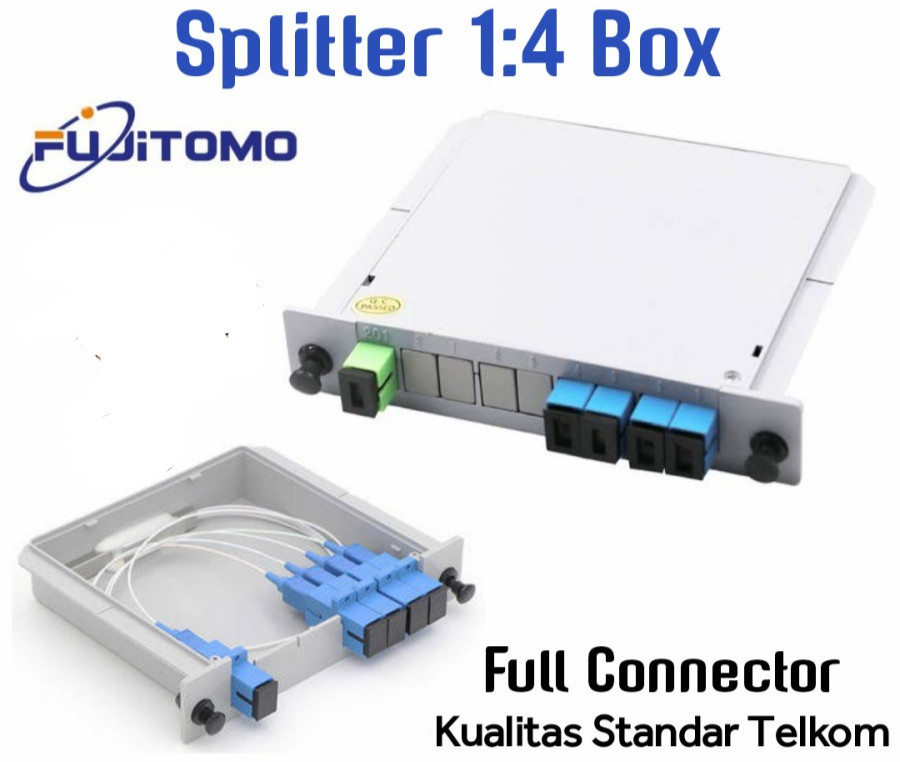 Passive Splitter FUJITOMO 1:4 Box SC - UPC | Lazada Indonesia