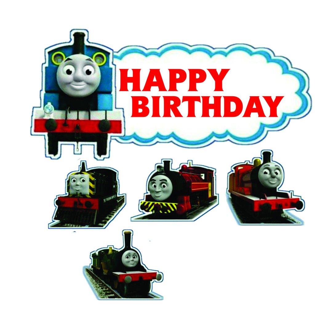 TOPPER CAKE ULANG TAHUN / HIASAN KUE THOMAS AND FRIENDS JUMBO | Lazada ...