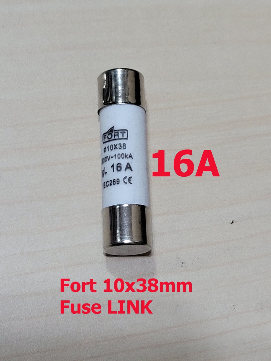 Fuse Link Fort 10 x 38mm 2A, 4A, 6A, 10A, 16A, 20A, 25A, 32A FORT ...