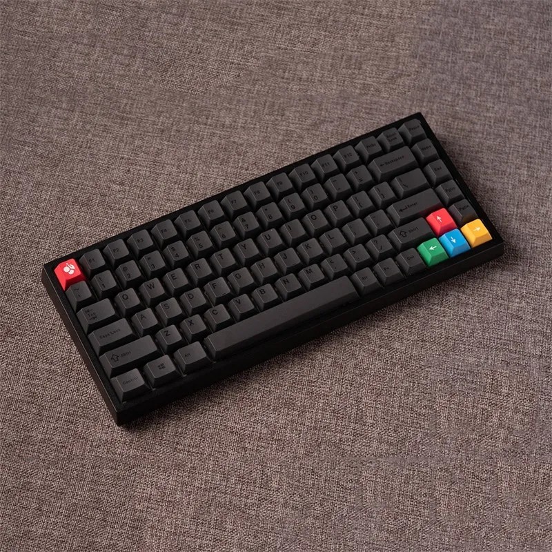 Keycaps Night Sakura - Black on Black PBT Cherry Profile blackout ...