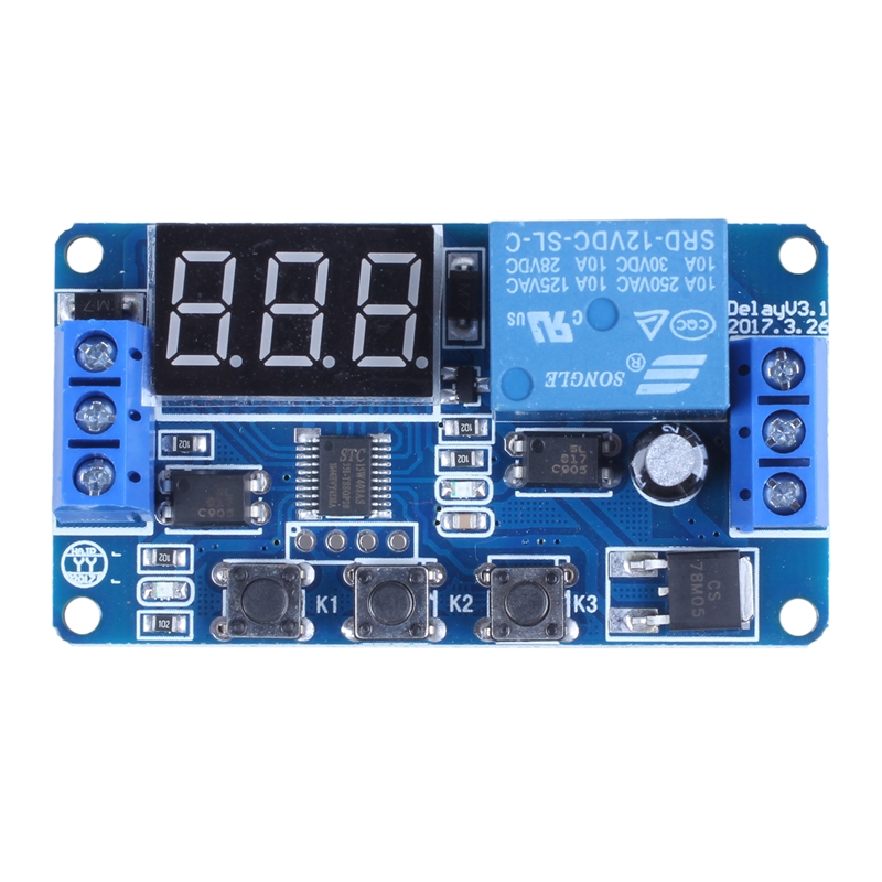 Automation DC 12V LED Display Digital Delay Timer Control Switch Relay Module - EUGH MALL - ThaiPick