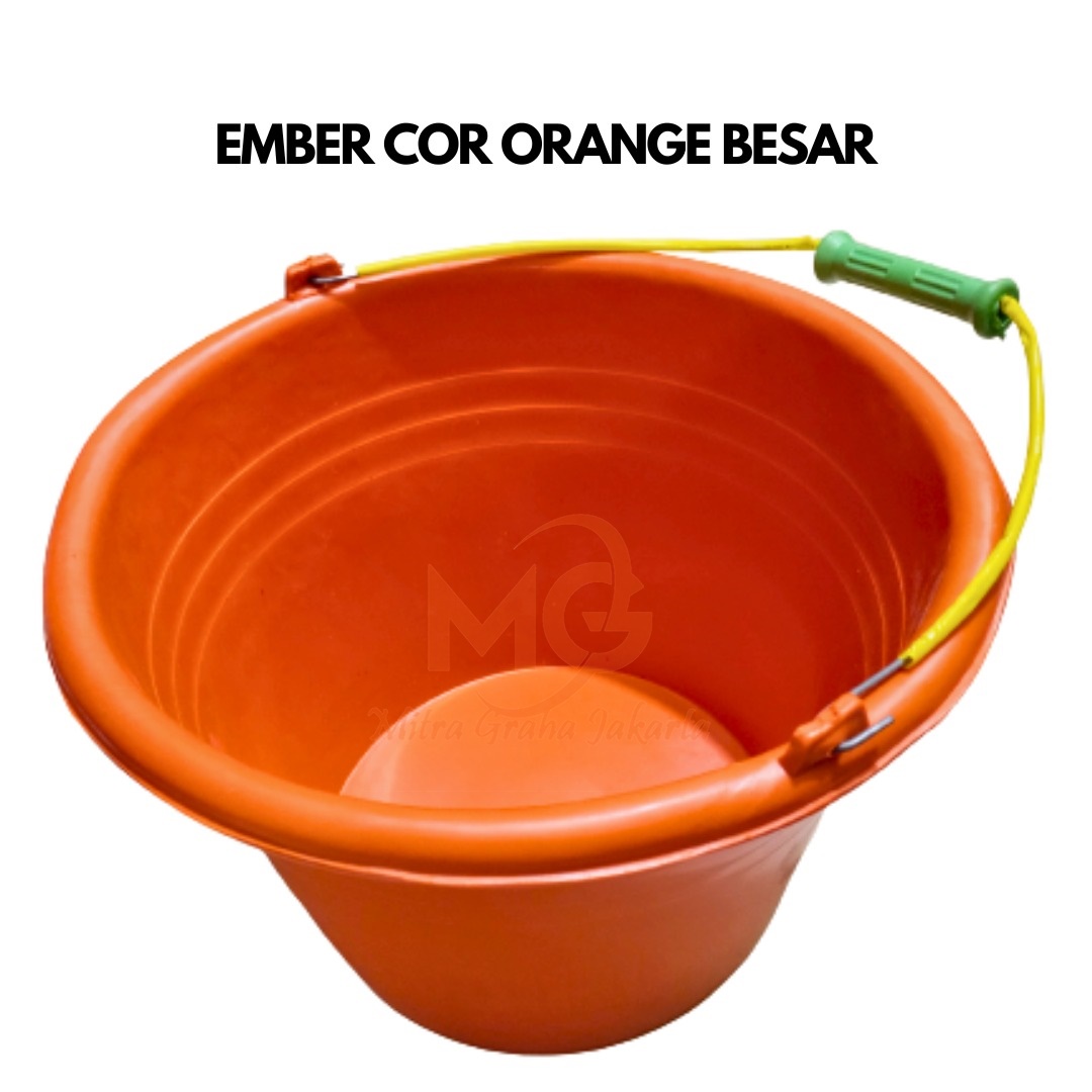 MG Ember Cor Besar Plastik Merah Anti Pecah 8" Inch / Ember Cor Anti ...