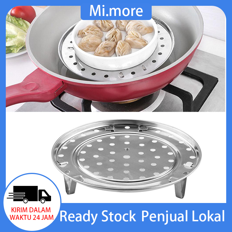 Mi.more Stainless Kukusan Baja Rak 20-26cm Tiga Kaki Alat Masak ...
